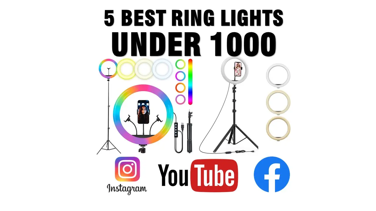 5 Best Ring Lights Below 1000 for YouTube and Instagram Reels in India 2024